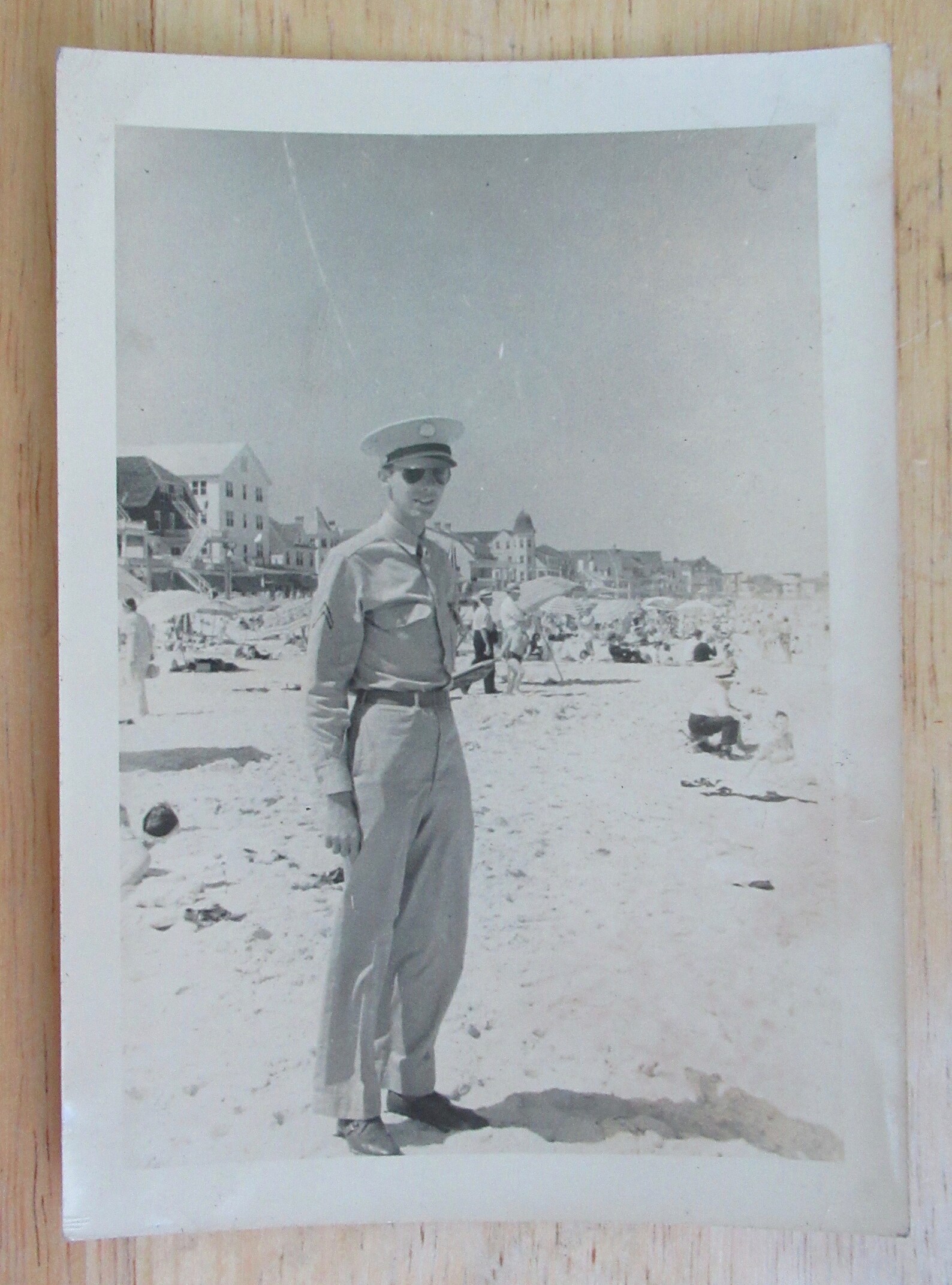 WW II Era 1940's Handsome US Army Soldier on the Beach in | Etsy