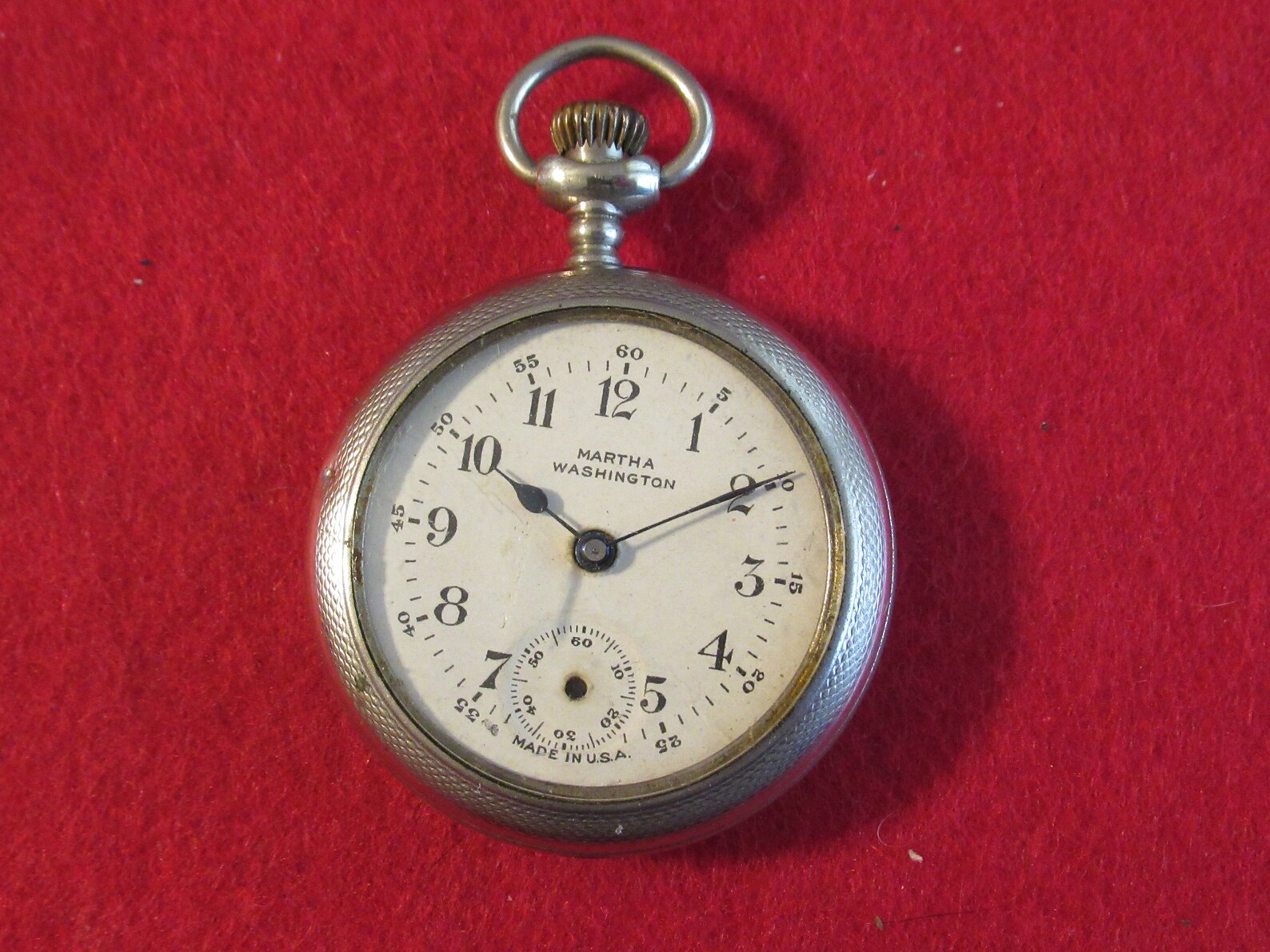 Scarce 1913 Patented Martha Washington Pocket Watch With Original Box ...