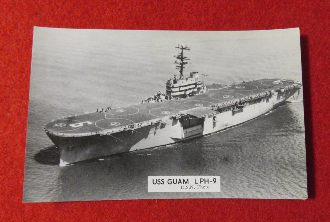 Vietnam USS Guam LPH - 9 Iwo Jima Class Amphibious Assault Battleship ...
