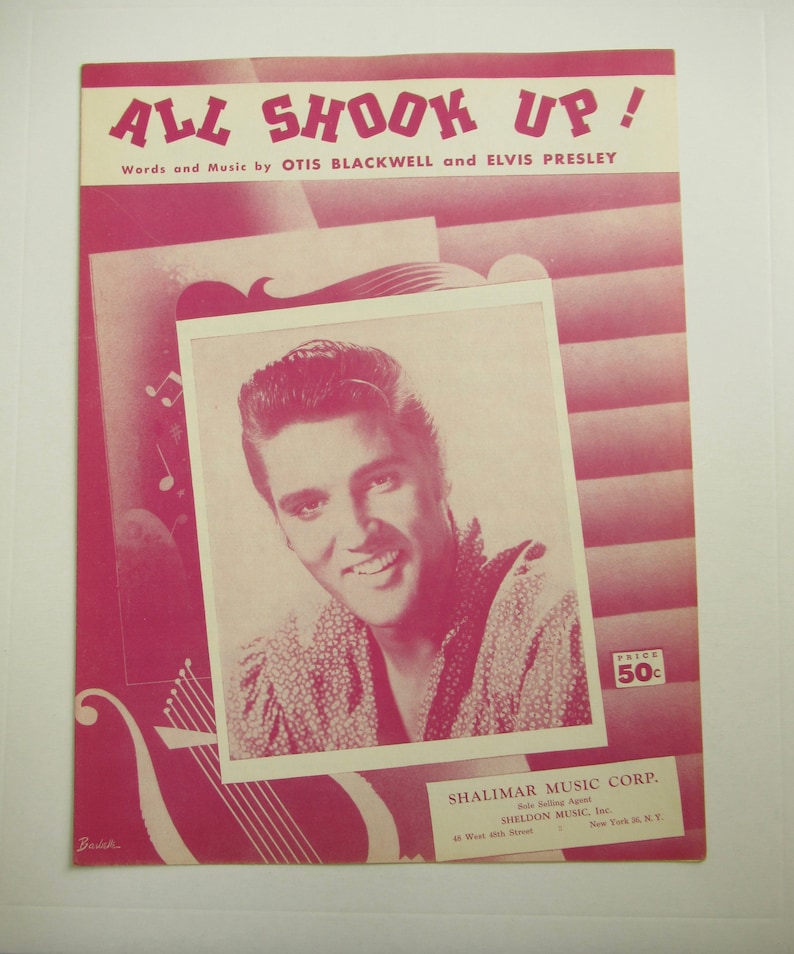 Elvis Presley - Original 1957 All Shook up Sheet Music - Etsy
