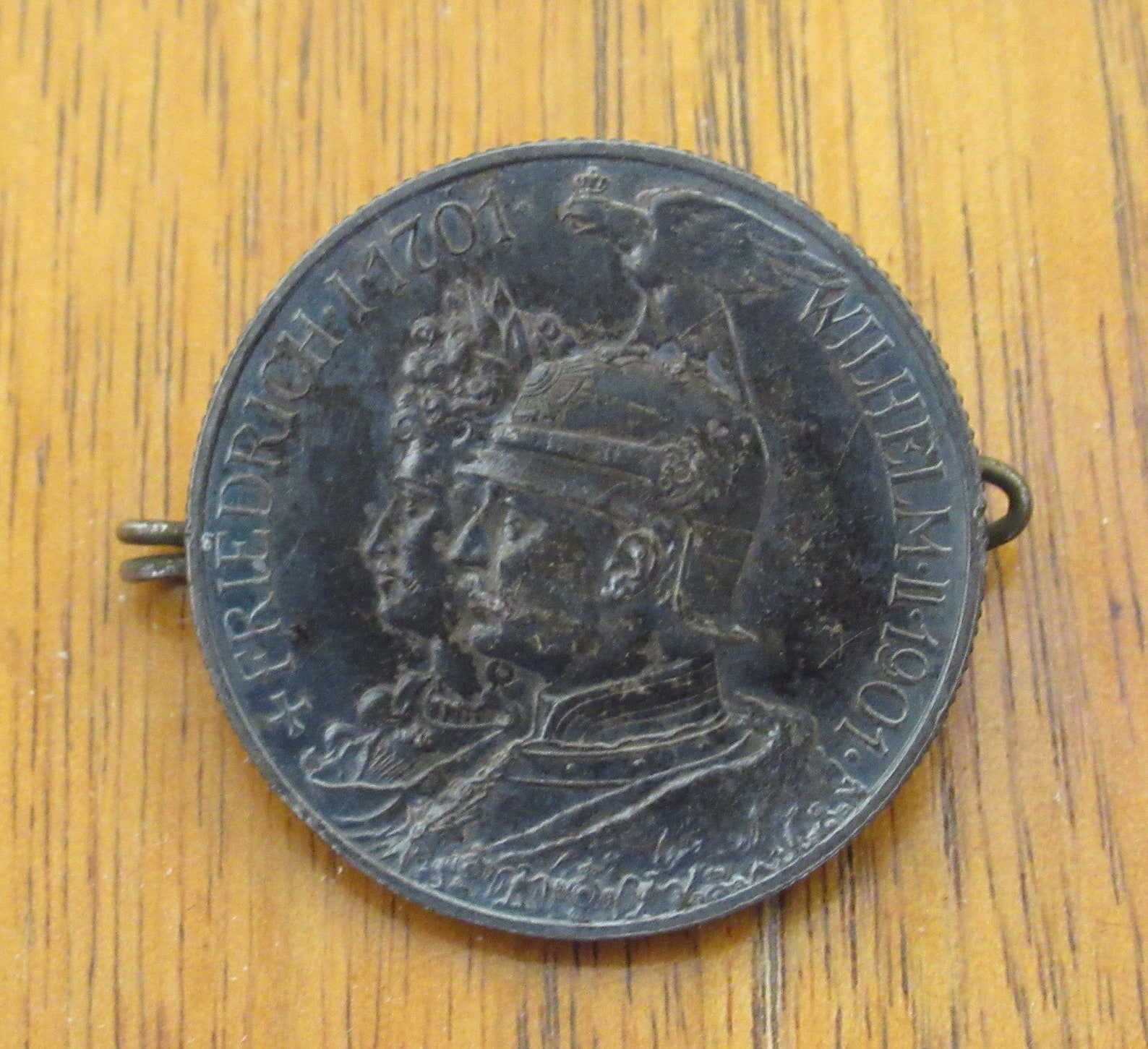 Original 1901 German Zwei Mark Coin Brooch Pin Wilhelm II - Etsy