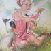 Original 1930's Happy Childhood Days Calendar Art Print by Irene Patten ...