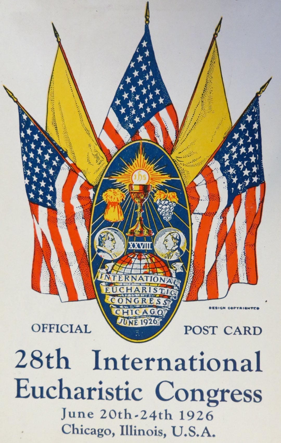 Vintage 1926 Official 28th International Eucharistic Congress Chicago ...