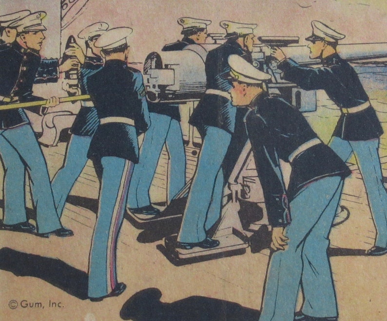 Original 1941 Uncle Sam Gum Inc. Collector Cards 32 Marine - Etsy