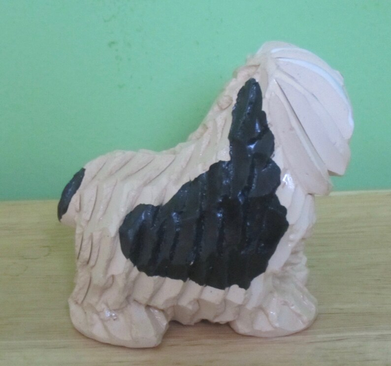 Vintage Artesania Rinconada English Sheep Dog Figurine | Etsy