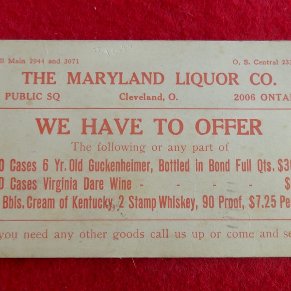 Pre Prohibition - Etsy