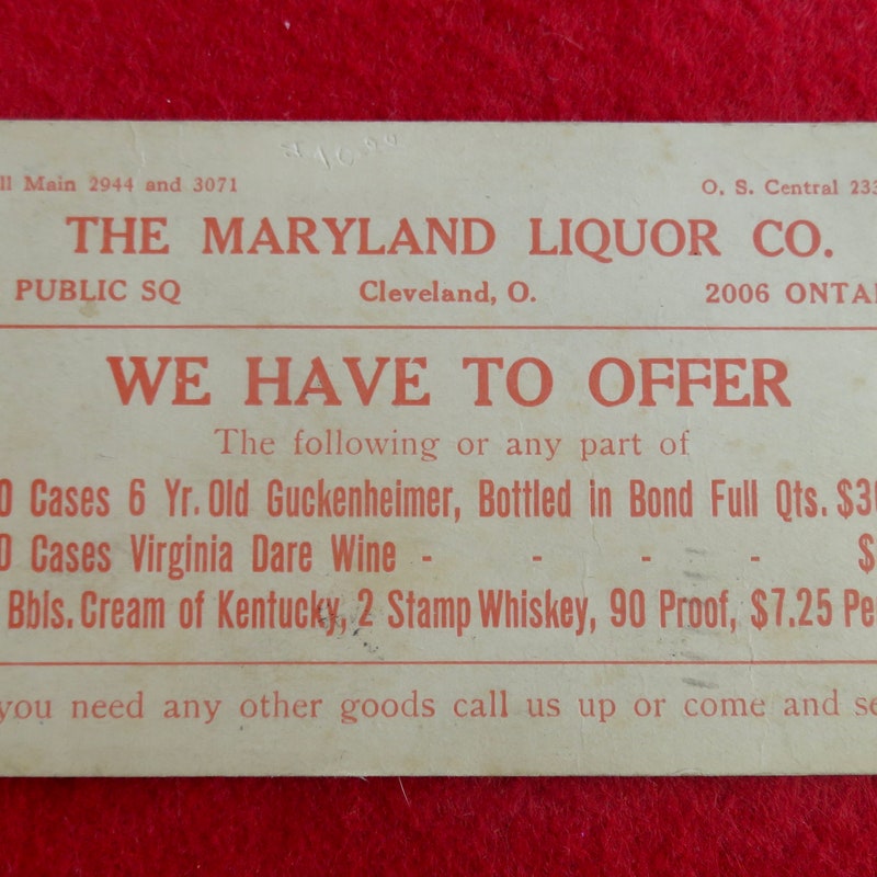 Pre Prohibition - Etsy