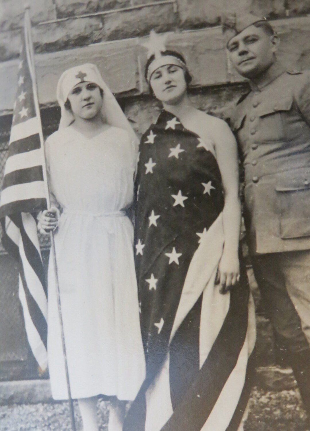 Original 1910's World War I Family Shows Their Patriotism Real Photo ...