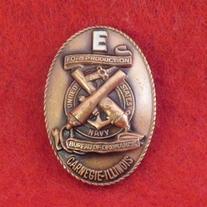Original 1940's World War II US Navy E Award Ordinance Production ...