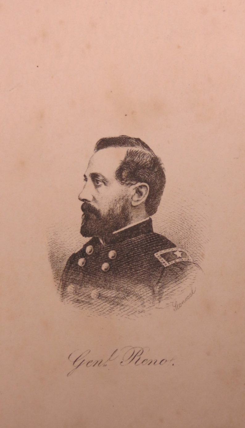 1860's General Reno Civil War CDV Photograph Souvenir Card - Etsy