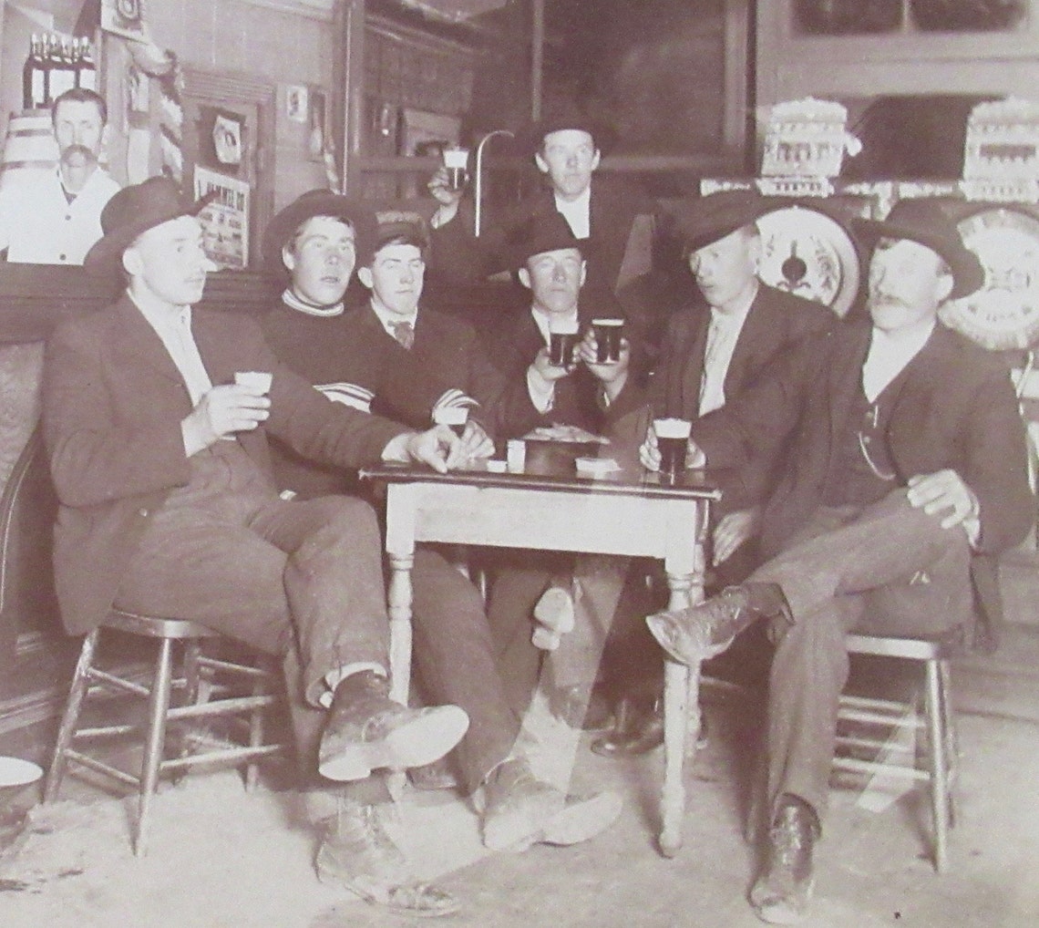 Awesome 1890's Canadian Tavern Bar Albumen Photo on - Etsy