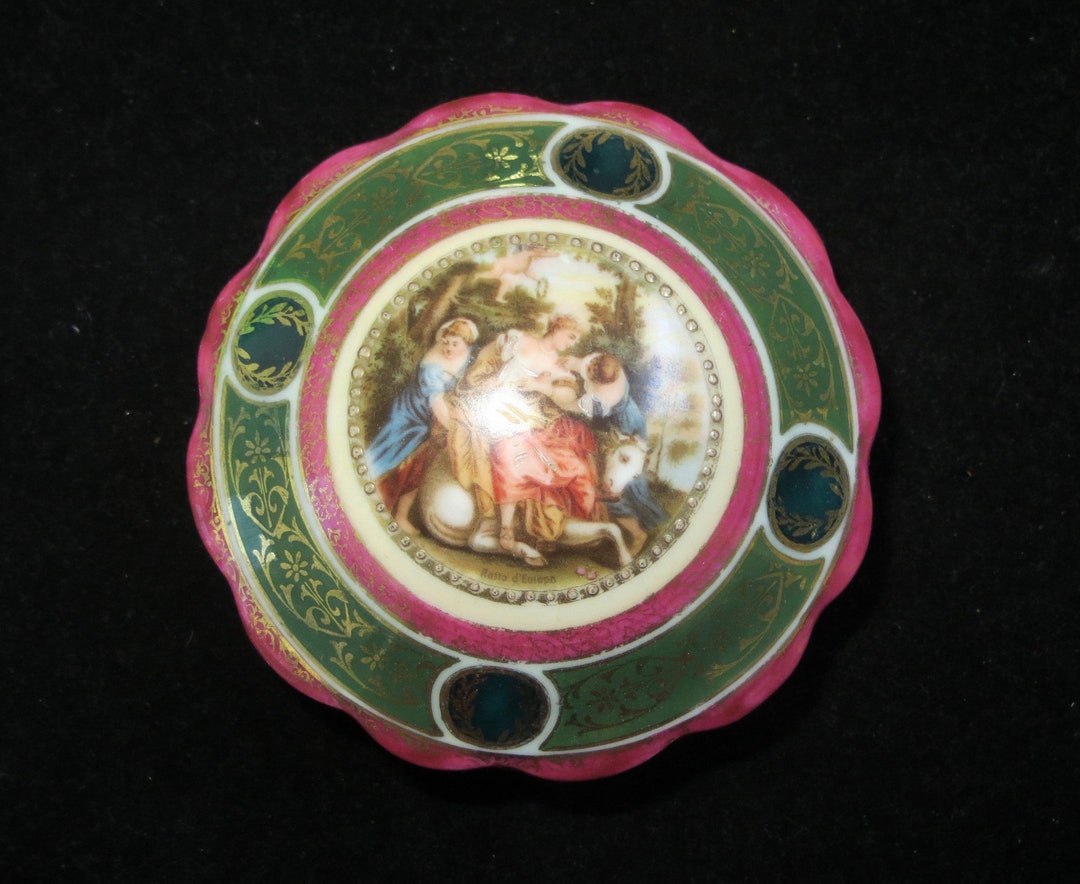 Outstanding Royal Vienna Beehive Mark Czechoslovakia Vanity Jar - Ratto ...