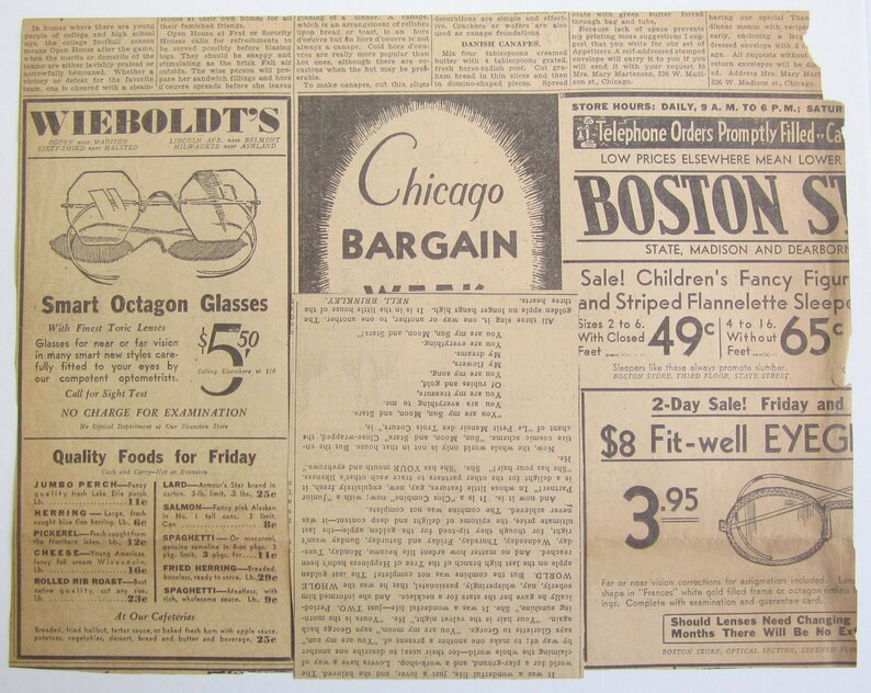 Original 1930's Newspaper Clipping Sun Moon and Stars - Etsy