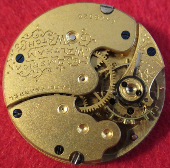 Original American Waltham Pocket Watch Movement Seria… - Gem