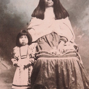 Early 1900's Yuma Indian Mother & Child Native American Yuma Arizona ...