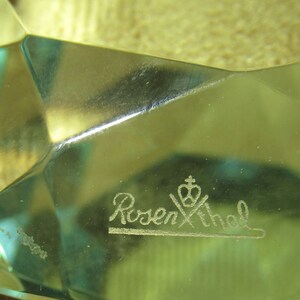 Original Rosenthal Heart Shaped Crystal - Diamond Cut - Etsy