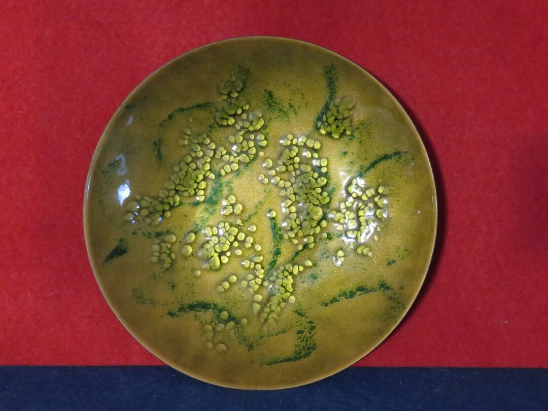 Mid Century 1950's Bovano of Cheshire Conn. Enamel on Copper MCM Large ...