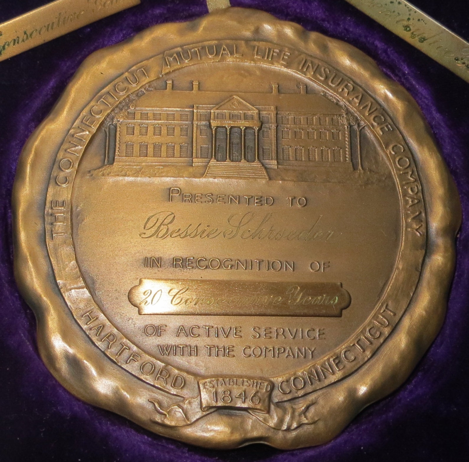 Vintage 1965 Equitable Life Assurance Society Dedication | Etsy