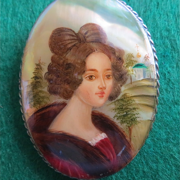 Lady Portrait Brooch - Etsy