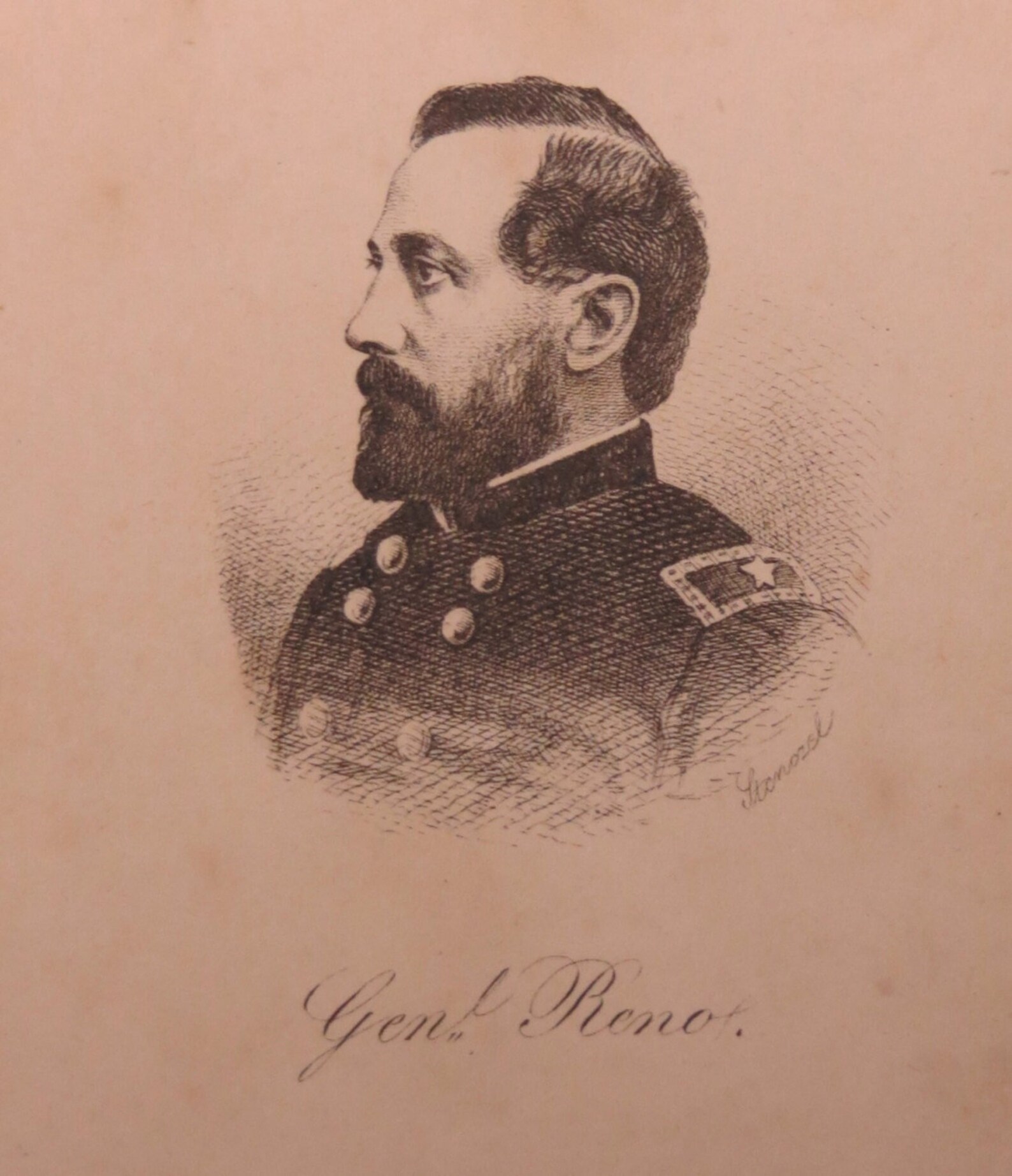 1860's General Reno Civil War CDV Photograph Souvenir Card - Etsy