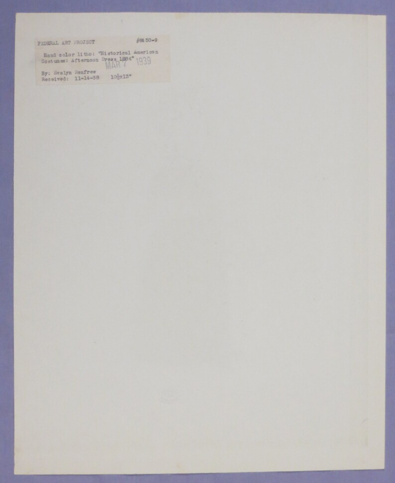 Vintage 1930's Federal Art Project Evelyn Renfrew Lithograph Afternoon ...