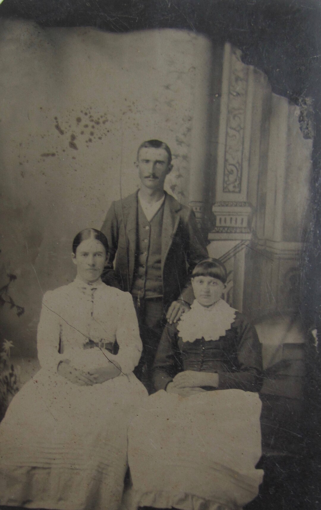 Mom and Dad Would Be Proud - Original 1880's Siblings Family Tintype ...