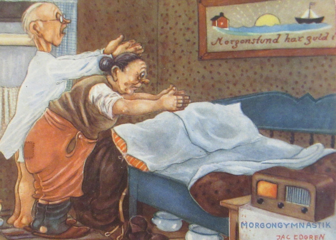 Vintage 1900's Jac Edgren Artist Signed Color Postcard - Etsy