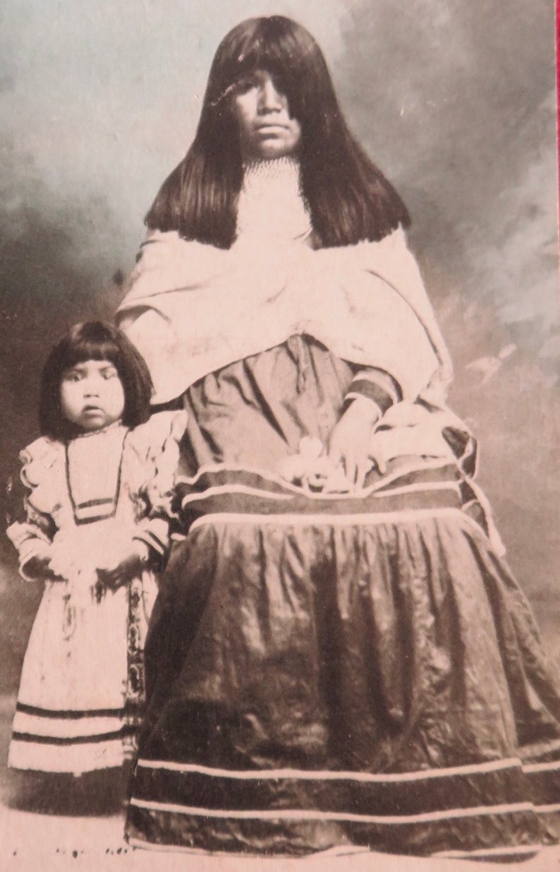 Early 1900's Yuma Indian Mother & Child Native American Yuma Arizona ...