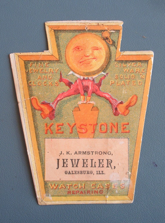 Original 1880's Keystone Watch Cases Advertising Victorian | Etsy