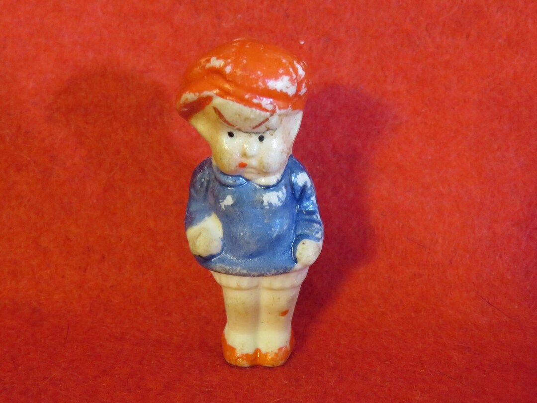 Vintage 1920's Bisque Angry Little Boy Toy Doll Figurine Made in Japan ...