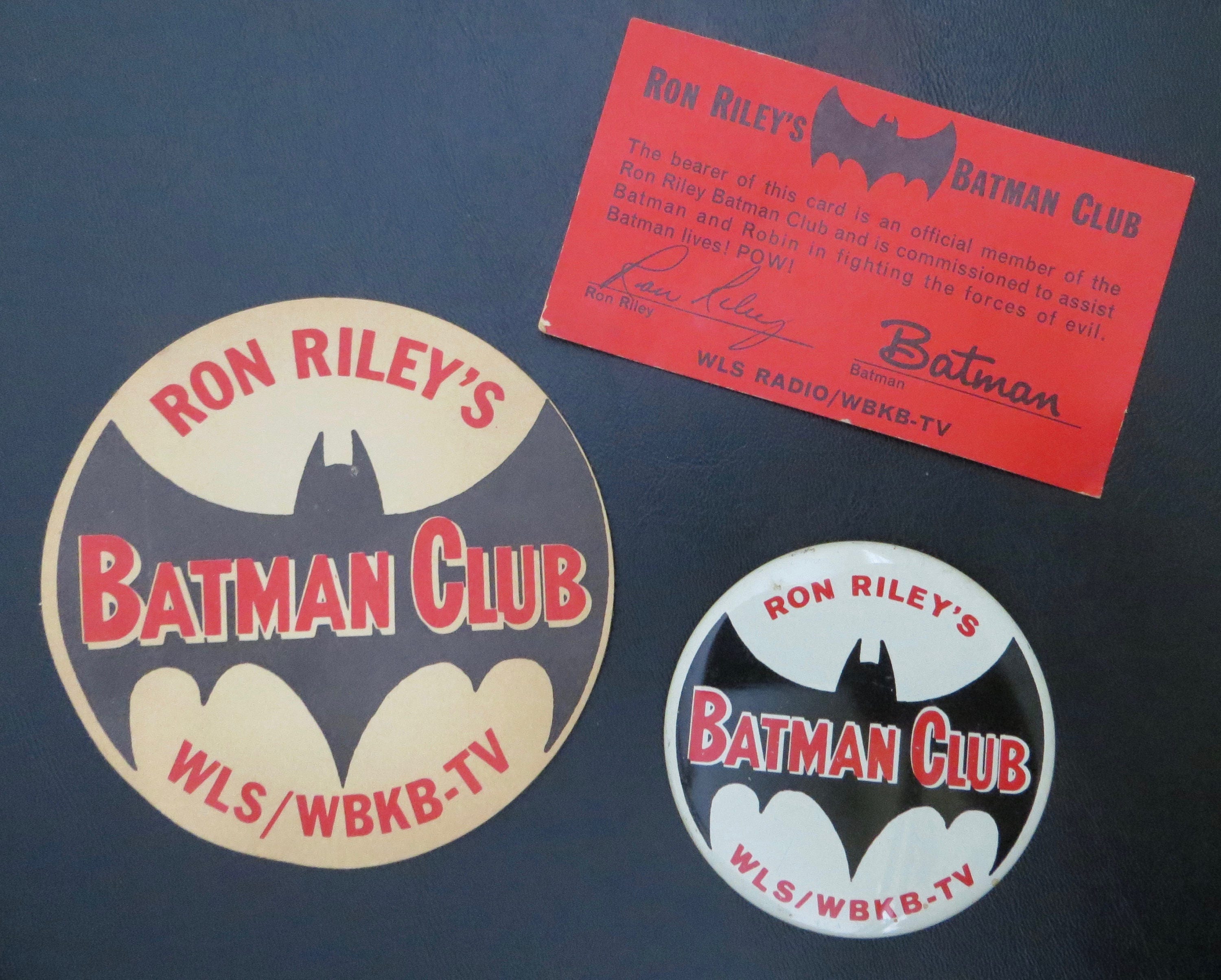 Original 1966 Ron Riley's Batman Club Chicago Pinback WLS - Etsy