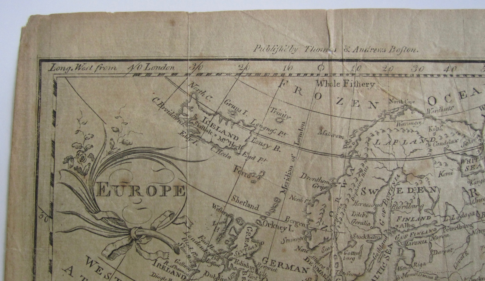 Original 1790's Europe Map by J Allen for Morse's | Etsy