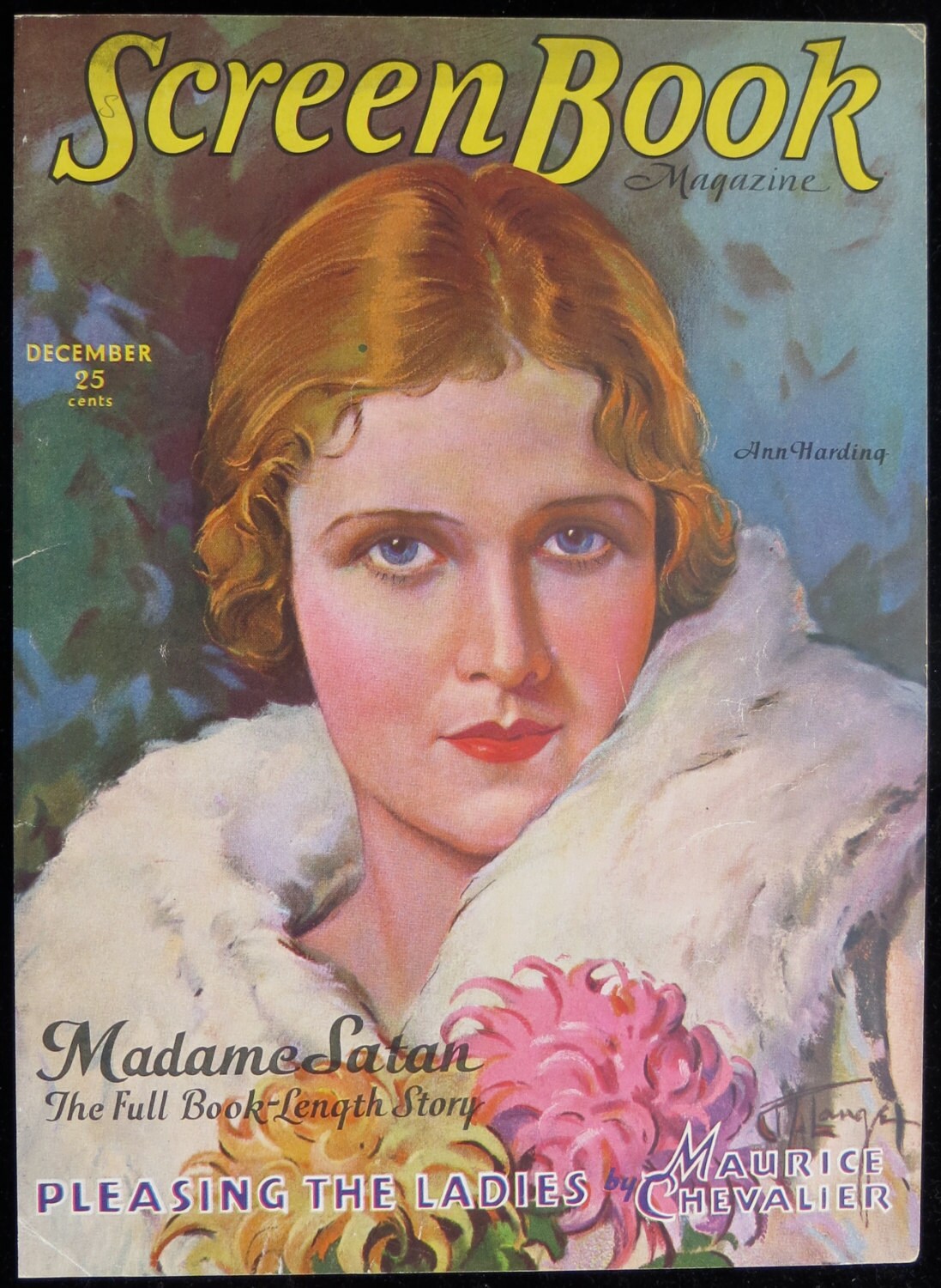 Original December 1930 Ann Harding Screen Book Magazine Cover - Etsy