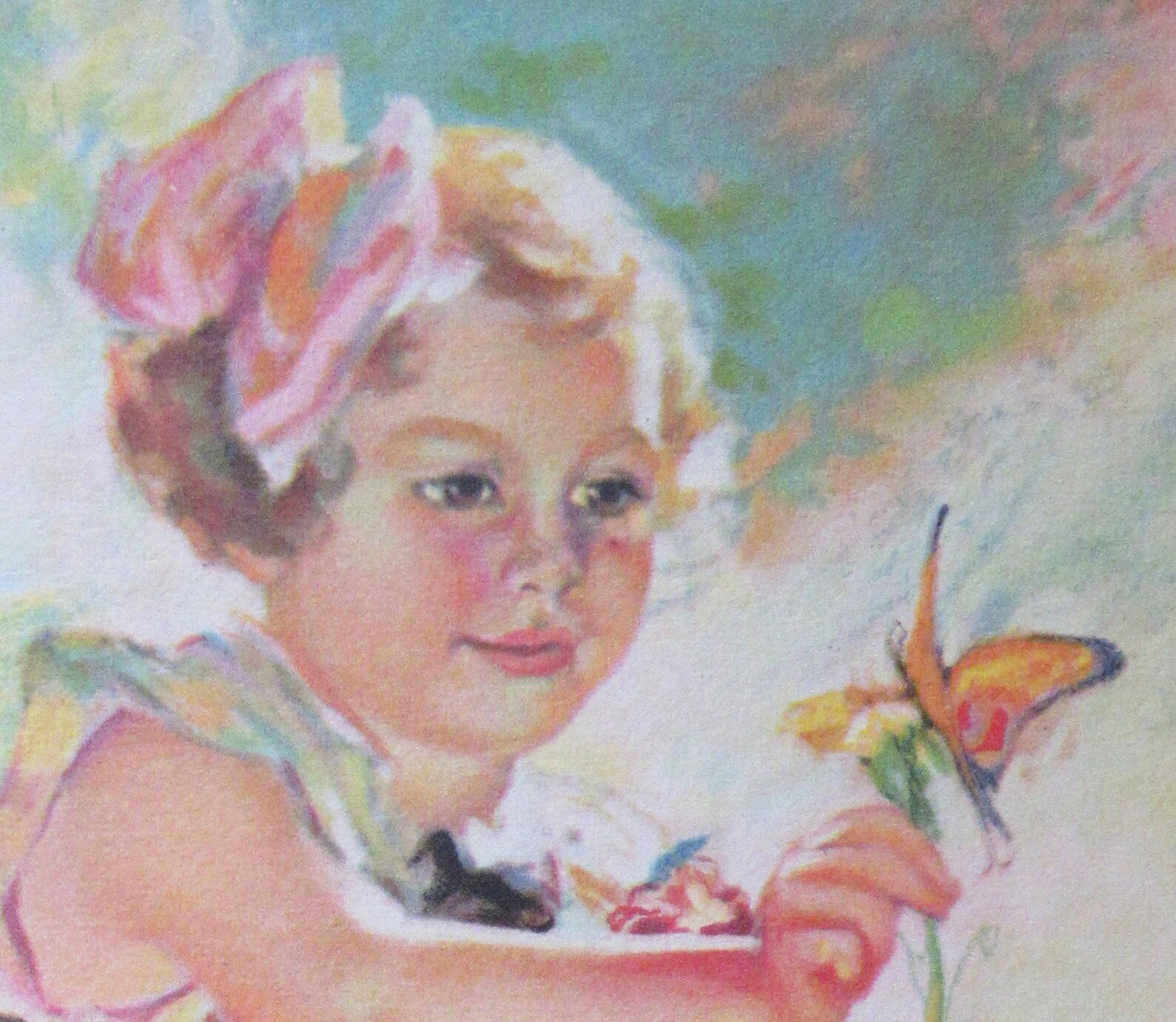 Original 1930's Happy Childhood Days Calendar Art Print by Irene Patten ...