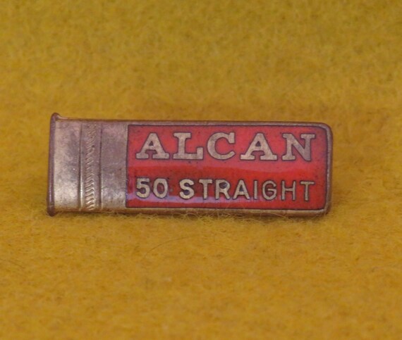 Vintage 1950's Alcan 50 Straight Shotgun Shell Advert… - Gem