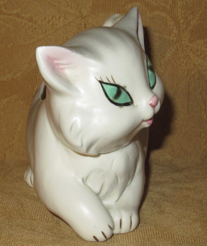 Mid Century 1950's Lefton Kitty Cat Feline Planter - Made in Japan - Etsy