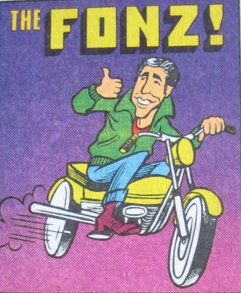 The Fonz Original 1970's Happy Days Fonzie Iron on - Etsy