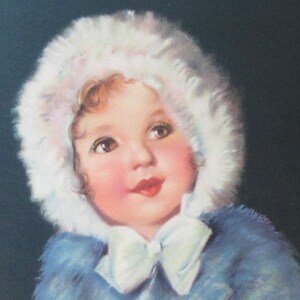 Original 1930's Adorable Bunny Calendar Art Print by Irene Patten - 7 X ...