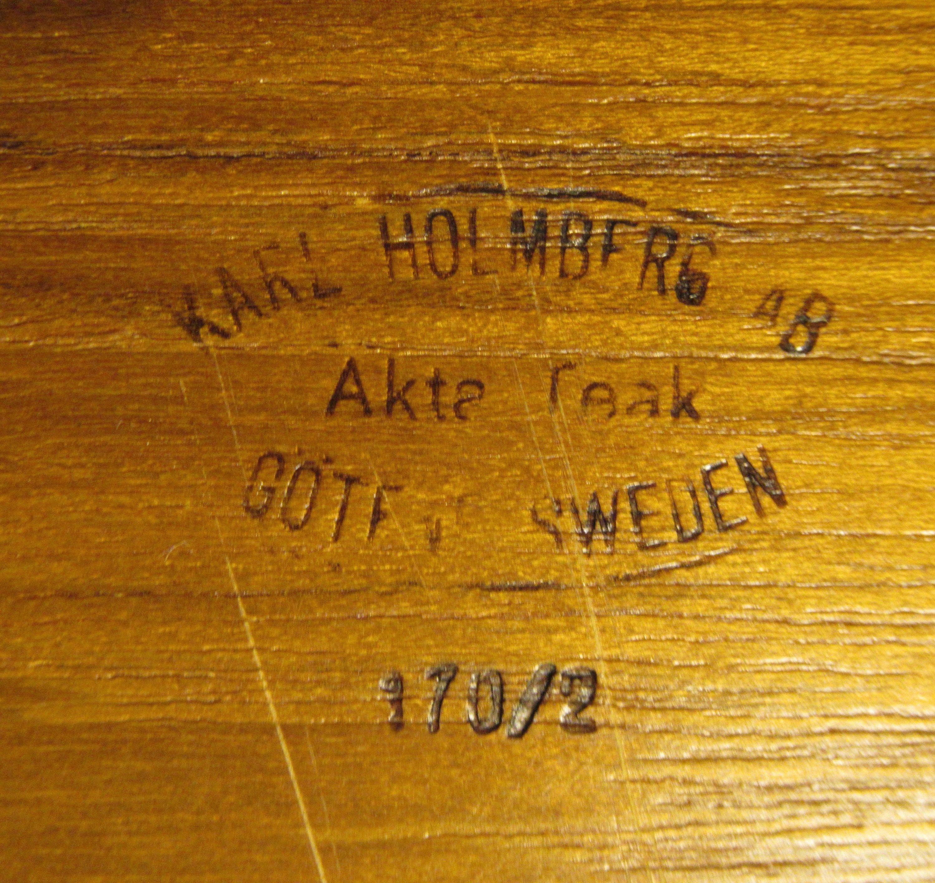 Mid Century 1960's Karl Holmberg Teak Wood Serving Tray - Etsy