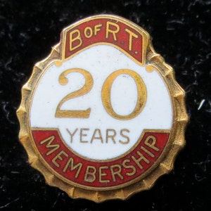 1940's Brotherhood of Railroad Trainmen 20 Year Service Collar Pin ...