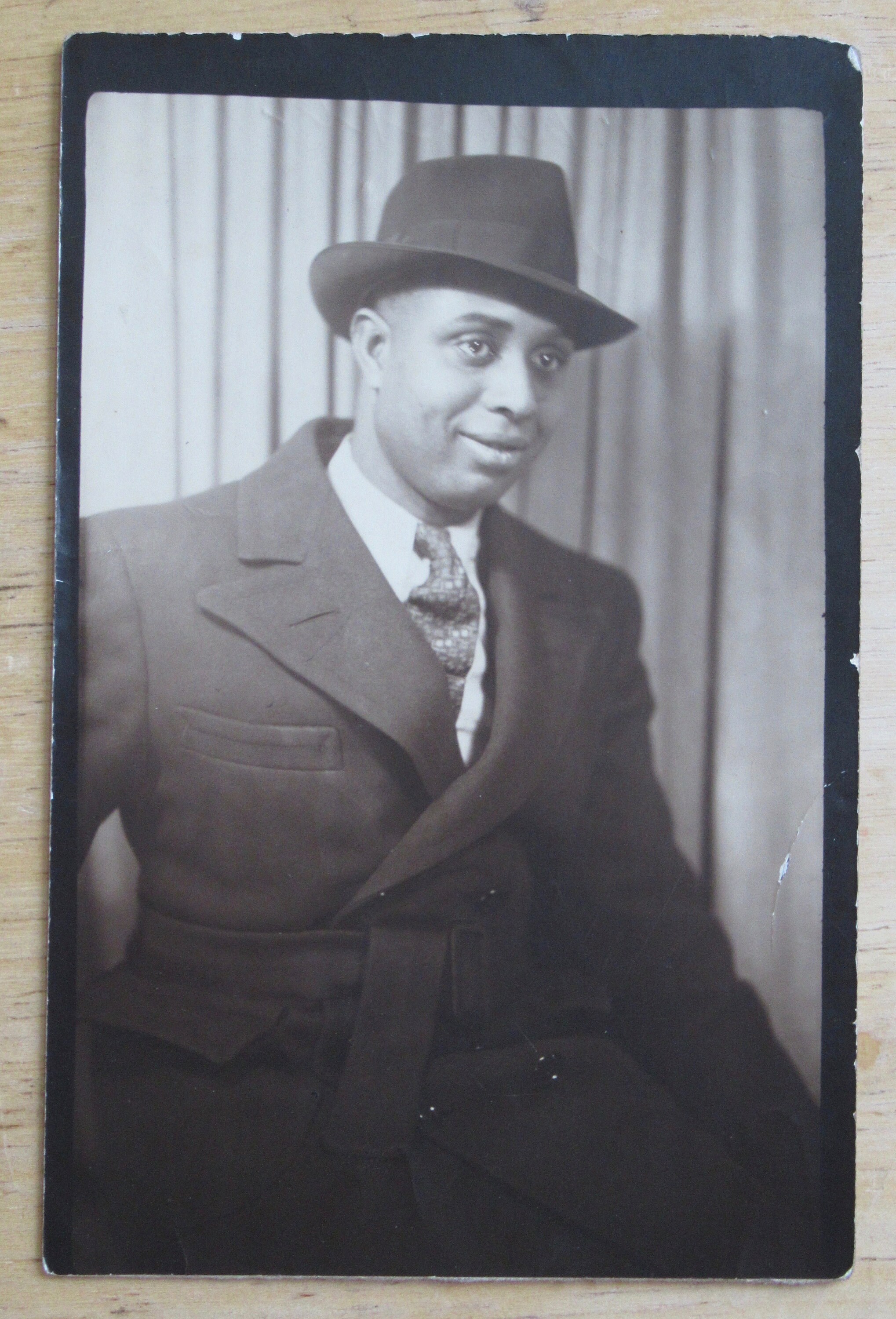 Vintage 1940's African American Dapper Black Man With Hat | Etsy