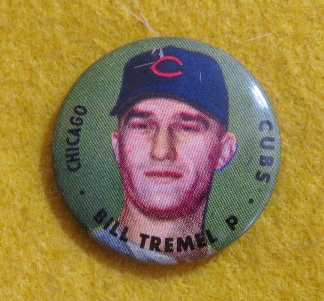 1956 Topps Chicago Cubs Bill Tremel MLB Baseball Pin Back Button - Etsy