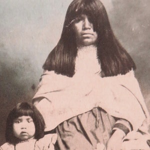 Early 1900's Yuma Indian Mother & Child Native American Yuma Arizona ...