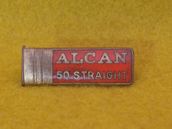 Vintage 1950's Alcan 50 Straight Shotgun Shell Advert… - Gem