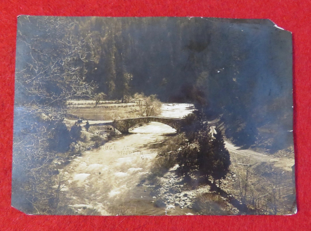 Scarce 1910's Bridge at Riverton California Real Photo Souvenir - Etsy