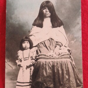 Early 1900's Yuma Indian Mother & Child Native American Yuma Arizona ...