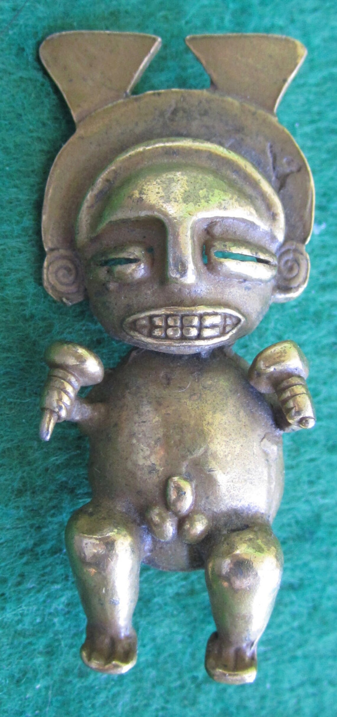 Vintage 1970's Museum Reproduction Mayan Aztec God Pin - Etsy