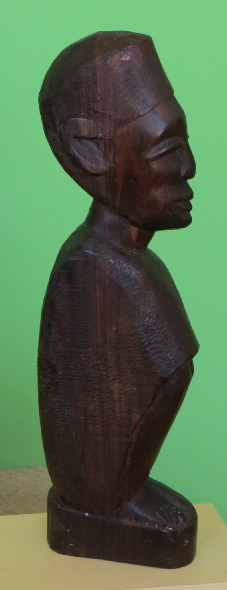 1960's Hand Carved African Man Ebony Statue 14 3/4 - Etsy