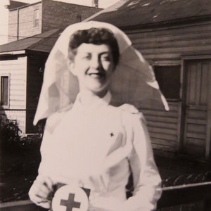1940's World War II Era American Red Cross Volunteer Snapshot Photo ...