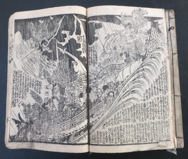 1840's 2 Book Set From Multi Volume Wood Block Fable by | Etsy